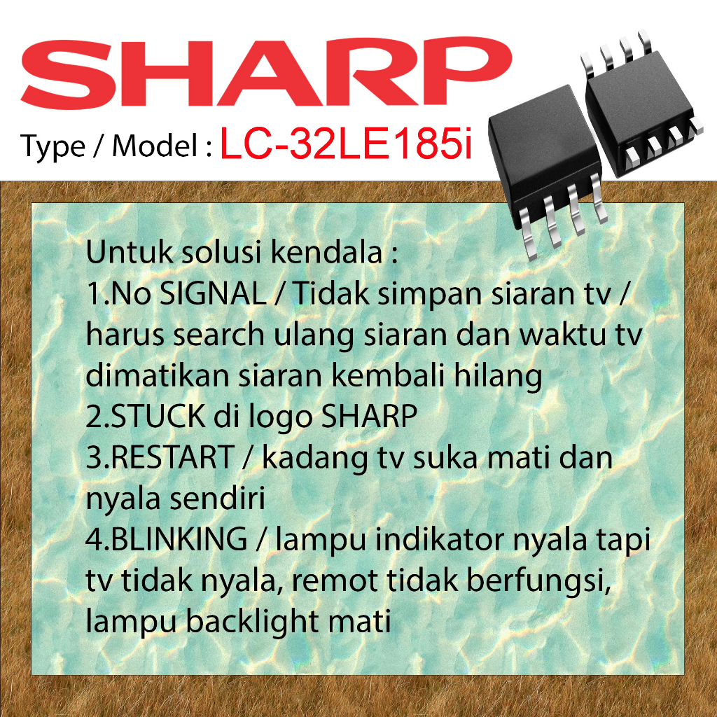 Jual IC Firmware SHARP LC-32LE185i LC32LE185i LC 32LE185i | Shopee Indonesia
