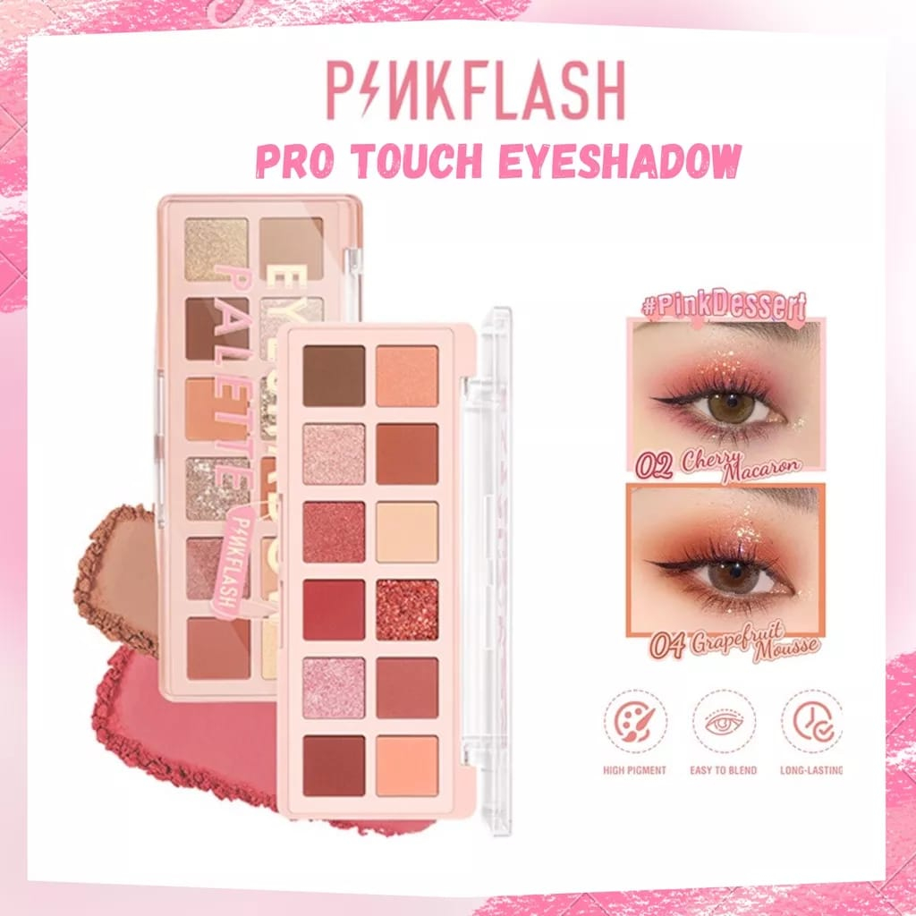 Jual PINKFLASH Pink Desert 12 Shades Eyeshadow Palette PF-E15 | Shopee ...