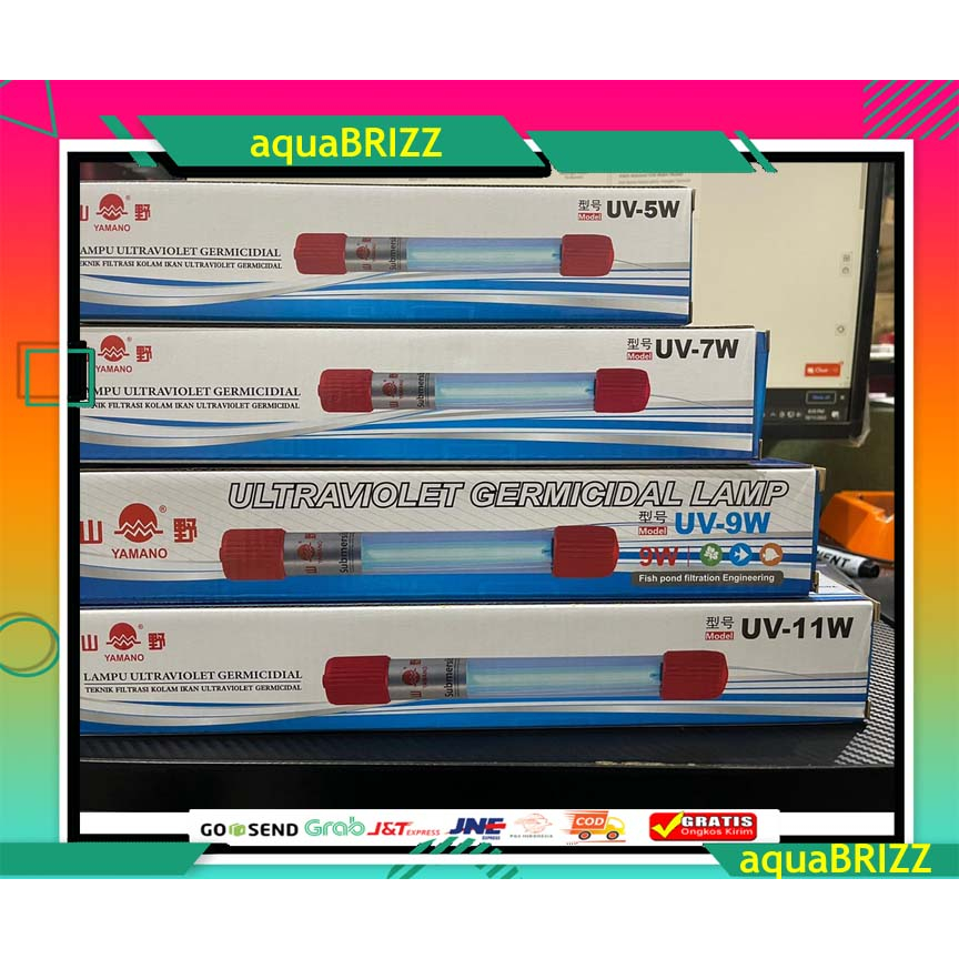 Jual Lampu Yamano UV 11 Watt Anti Lumut Ultraviolet Germicidal Lamp Aquarium Aquascape 11w Ultra ...