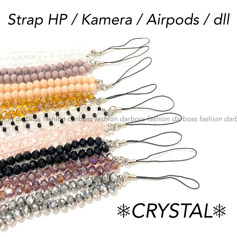 Jual CRYSTAL - Strap Hp Kristal / phone strap korea / Strap Kamera ...