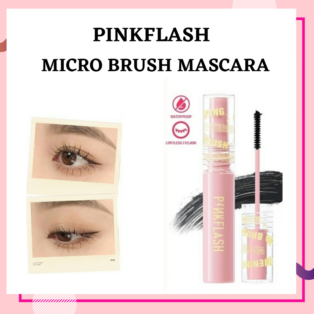Jual Pinkflash Lengthening Waterproof Micro Brush Mascara | Shopee ...