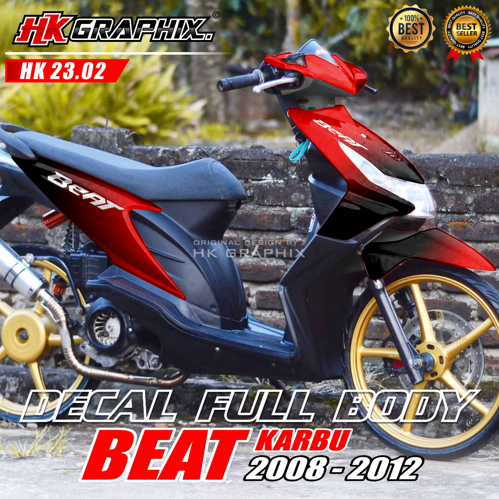 Jual (COD) Decal Sticker Skotlet Variasi Beat Karbu 2008 2009 2010 2011 ...