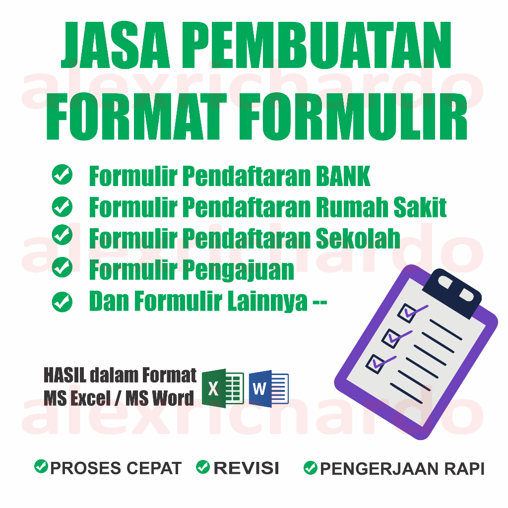 Jual Pembuatan Format Formulir | Shopee Indonesia