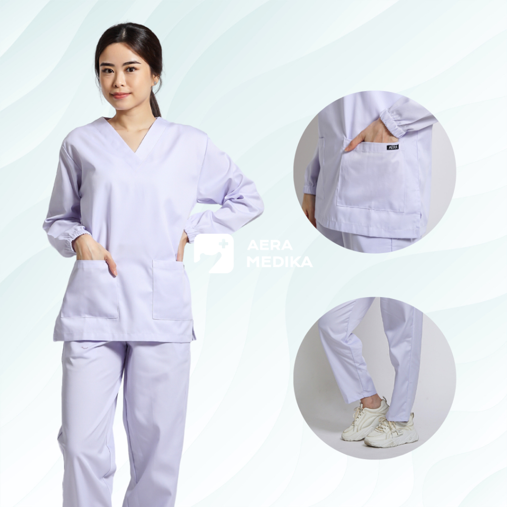 Jual (SRT) - SET Baju Jaga Perawat / Dokter / Baju Jaga / Seragam Medis / Scrub Medis / Oka ...