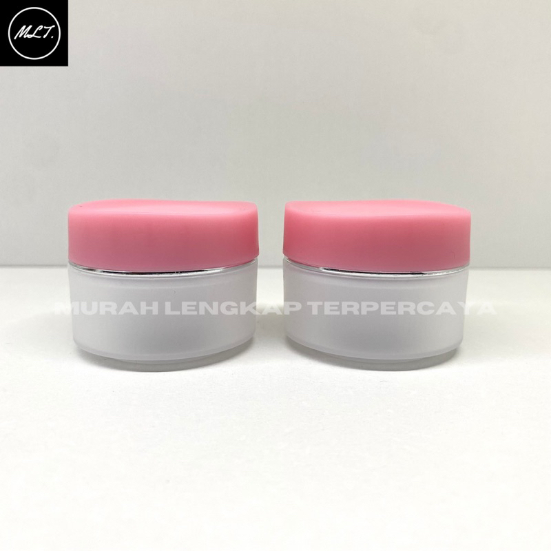 Jual POT CREAM 15 GRAM PP BUNGA PINK TRANSPARAN 15GR 15 GR WAVE POT ...