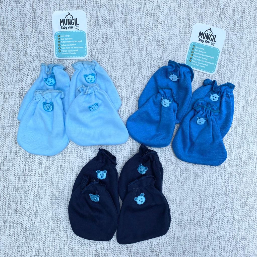 Jual 3 Pasang Sarung Tangan Kaki Sarung Tangan Sablon Sertaki bayi baru ...