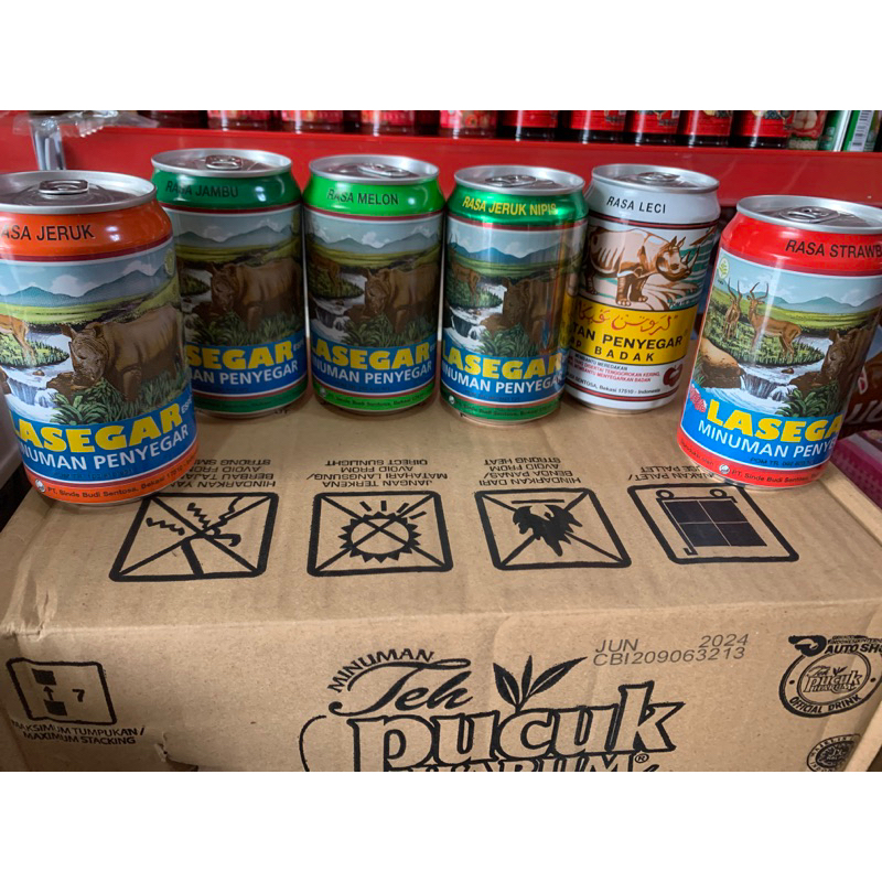 Jual LASEGAR MINUMAN PENYEGAR KALENG 320ml SEMUA RASA | Shopee Indonesia