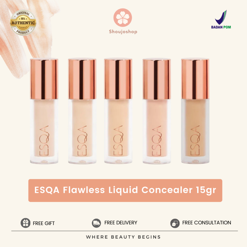 Jual ESQA Flawless Liquid Concealer 5gr | Shopee Indonesia