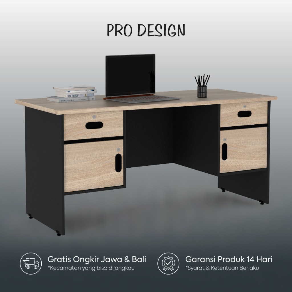 Jual Pro Design Vista VMP N160 Meja Kerja / Meja Kantor | Shopee Indonesia