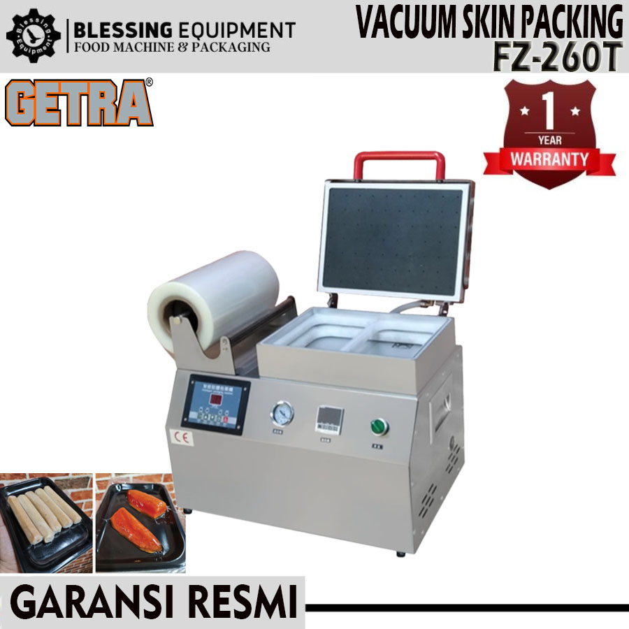 Jual MESIN VACUUM SKIN PACKING MACHINE GETRA FZ-260T MESIN PENGEMAS ...