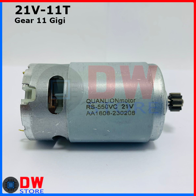 Jual Dinamo Motor Obeng Bor Baterai Cordless 550 RS-550 Gear 11T 13T ...