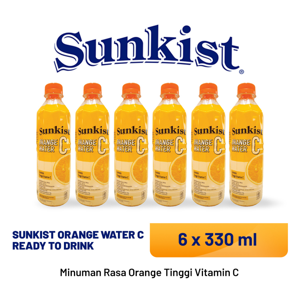 Jual Sunkist Orange Water C Ready To Drink (6x 330 ml) | Shopee Indonesia
