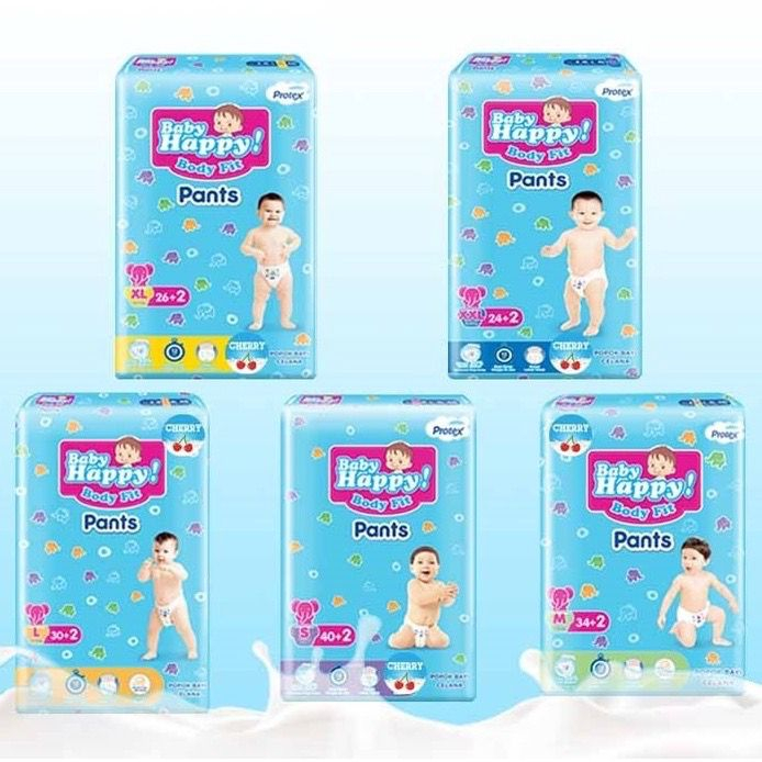 Jual BABY HAPPY PANTS POPOK DIAPERS ANAK S 40 / L30 / M 34 / XL 26 ...