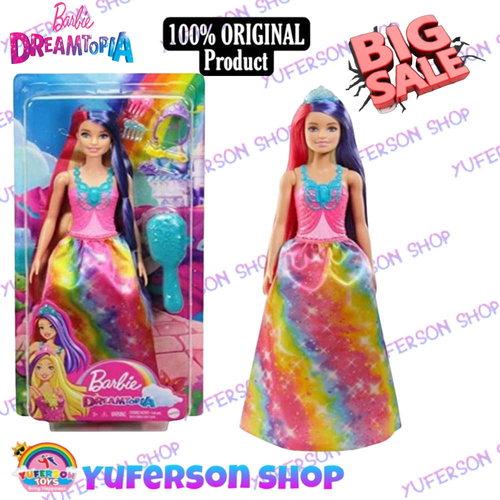Jual Barbie Dreamtopia Princess with Extra-Long Fantasy Hair GTF37 ...