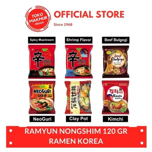 Jual NONGSHIM RAMYUN MIE INSTANT KOREA HALAL 120 GR - RAMEN | Shopee ...
