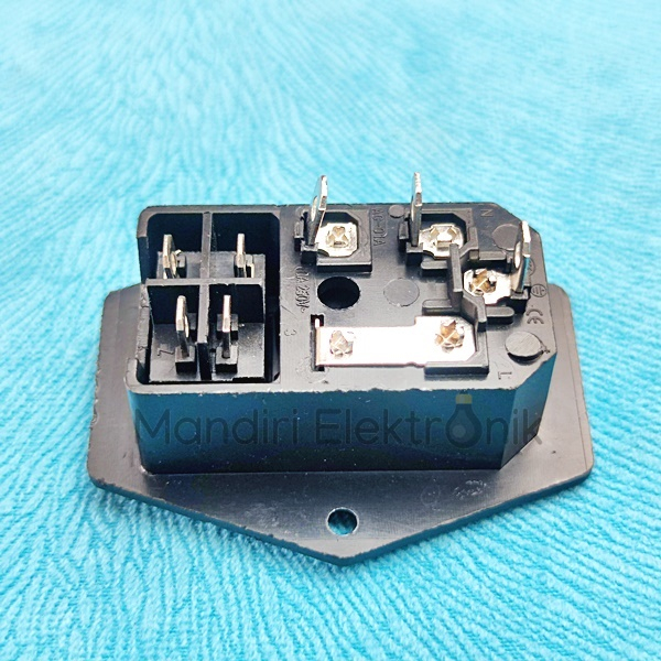 Jual Socket AC 3in1 + Saklar Lampu + Fuse Holder Power Outlet Socket Switch 250V - Socket 3 Pin ...