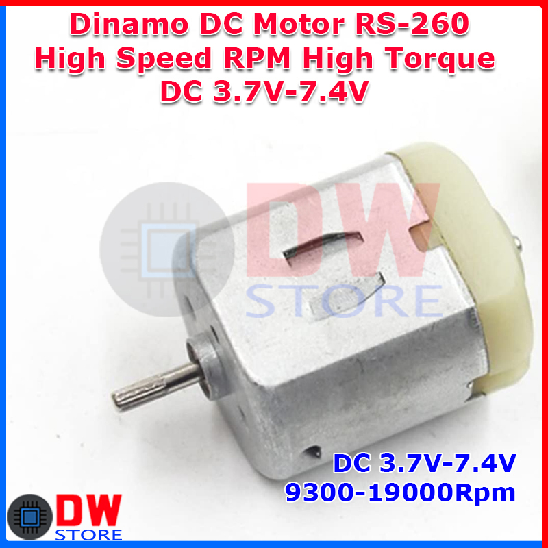 Jual Dinamo DC Motor RS260 RS-260 RS 260 High Speed Torque 3V 3.7V 4V ...