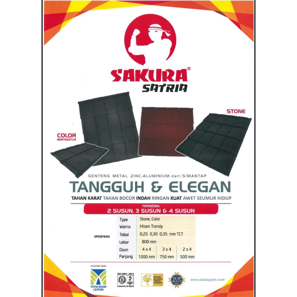 Jual Atap Sakura Satria Hitam Pasir Charcoal Minimalis | Shopee Indonesia