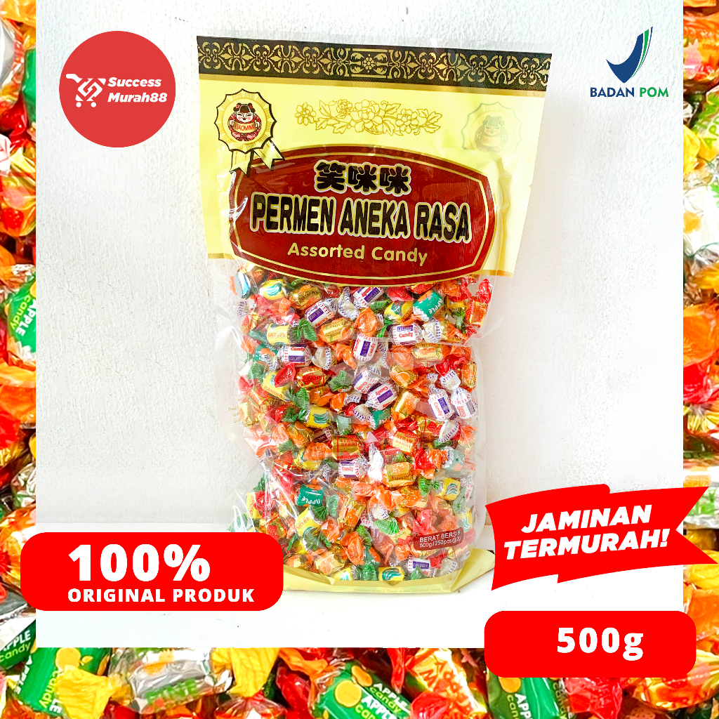 Jual PERMEN KERAS ANEKA RASA XIAOMIMI/XIAOHAHA ASSORTED FRUIT 500GR ...
