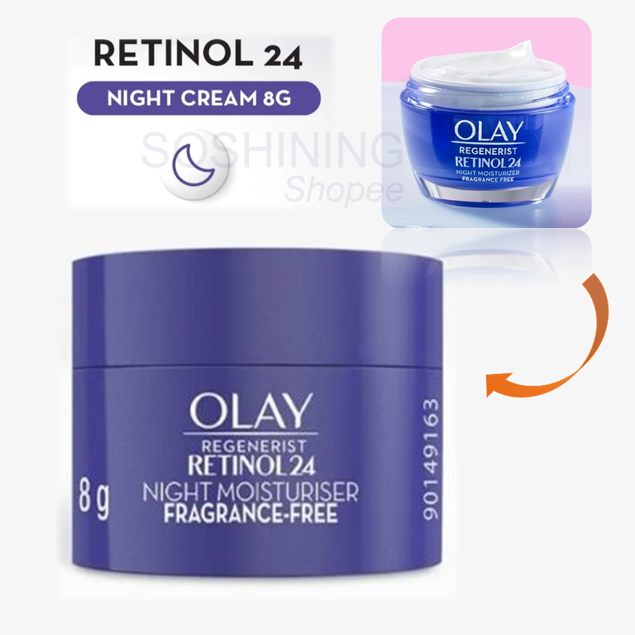 Jual OLAY REGENERIST RETINOL 24 NIGHT CREAM 8G TRAVEL SIZE | Shopee ...