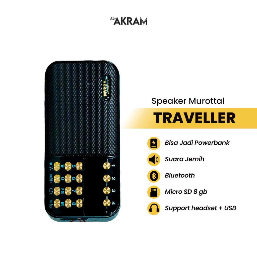 Jual Al Akram - Speaker Murottal Akram - Series Traveller | Shopee ...