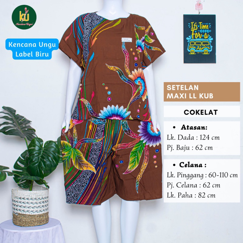 Jual BABY DOLL KENCANA UNGU STELLAN CELANA KULOT PENDEK UKURAN JUMBO LD 124 CM / LABEL BIRU BAJU ...