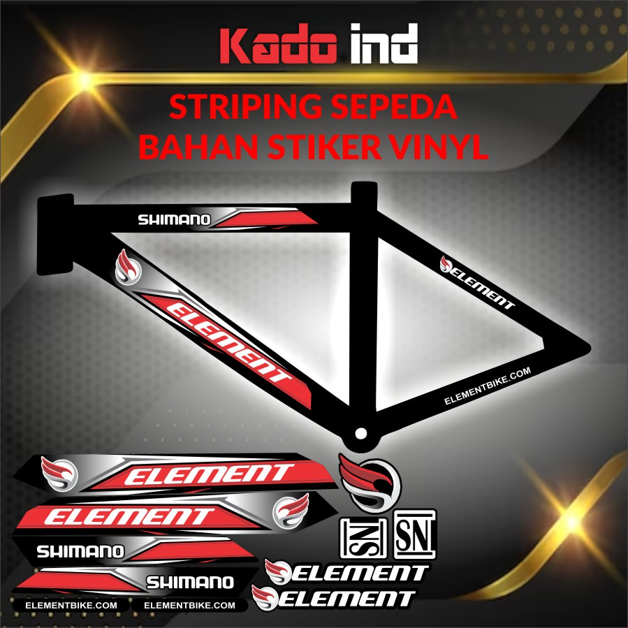 Jual stiker sepeda Stiker Variasi Striping Sticker Tempel Logo Emblem ...