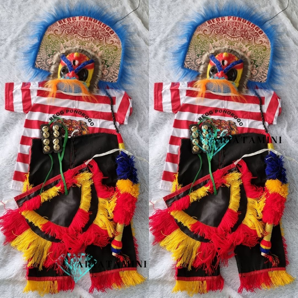 Jual Paket Setelan Reog Ponorogo + Topeng + Embong Jaranan + Pecut ...