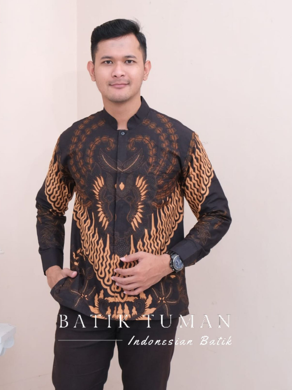 Jual KOKO FAWWAZ BROWN Koko Batik Pria Lapis Furing Katun Primisima ...