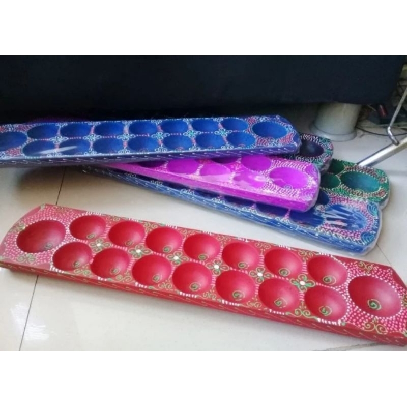 Jual congklak dakon kayu panjang / congklak mainan anak tradisional ...