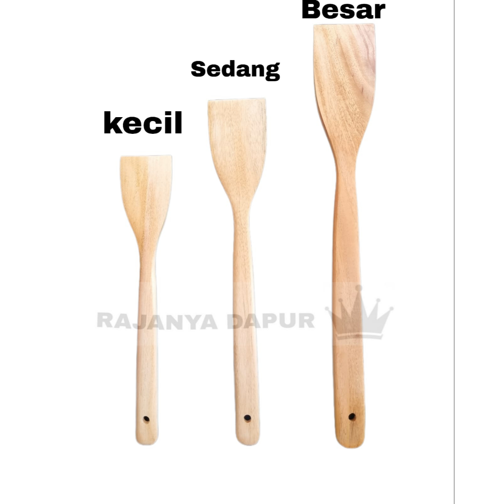 Jual spatula kayu - sutil kayu - sutil wajan - sutil kayu mahoni ...