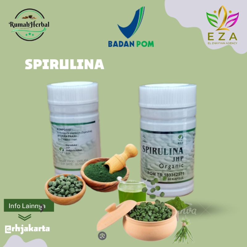 Jual SPIRULINA ORGANIC Isi 60 Kapsule |Mengatasi ke gemukan |Anti ...