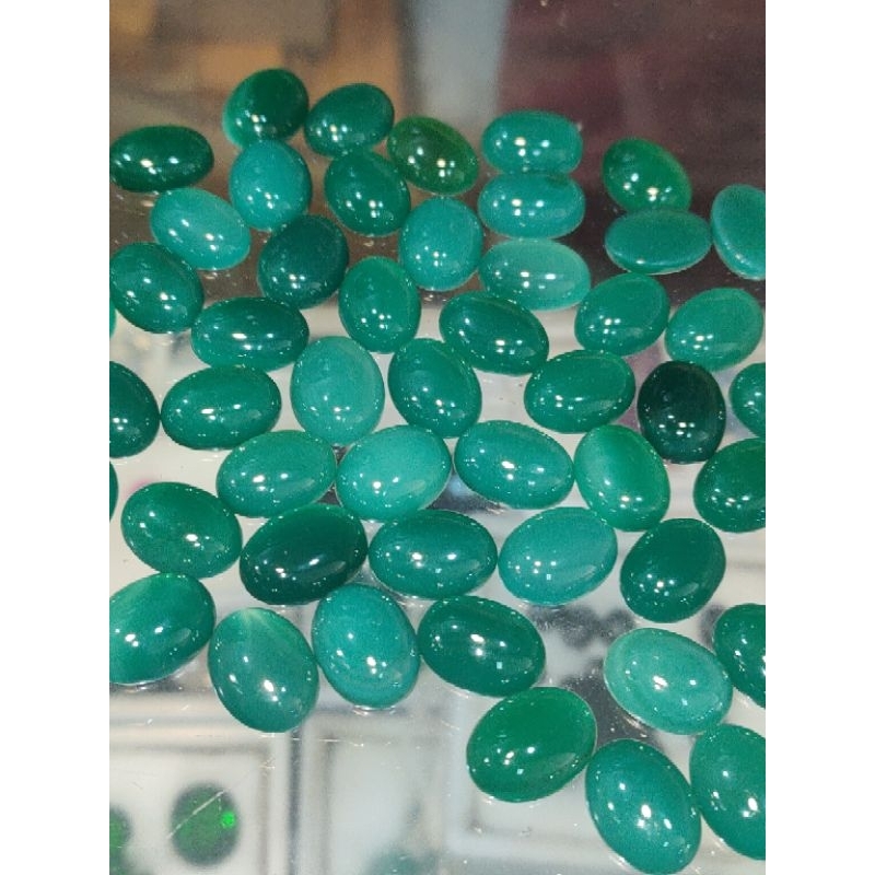 Jual Batu Kristopas/ Topaz Hijau Dim 12mmx16mm | Shopee Indonesia