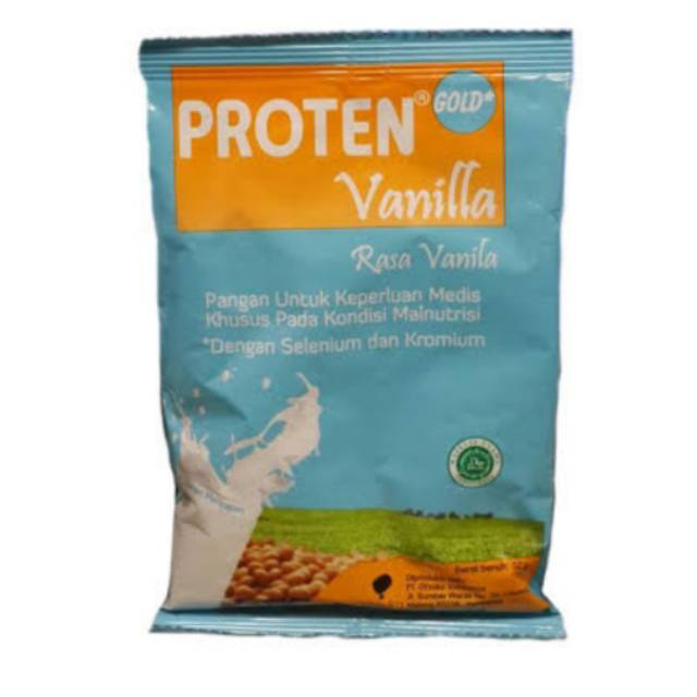 Jual Susu Proten Gold Rasa Vanilla Per Sachet | Shopee Indonesia