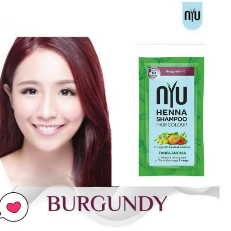 Jual NYU Henna Shampoo Hair Colour - Pewarna Rambut Model Shampo ...