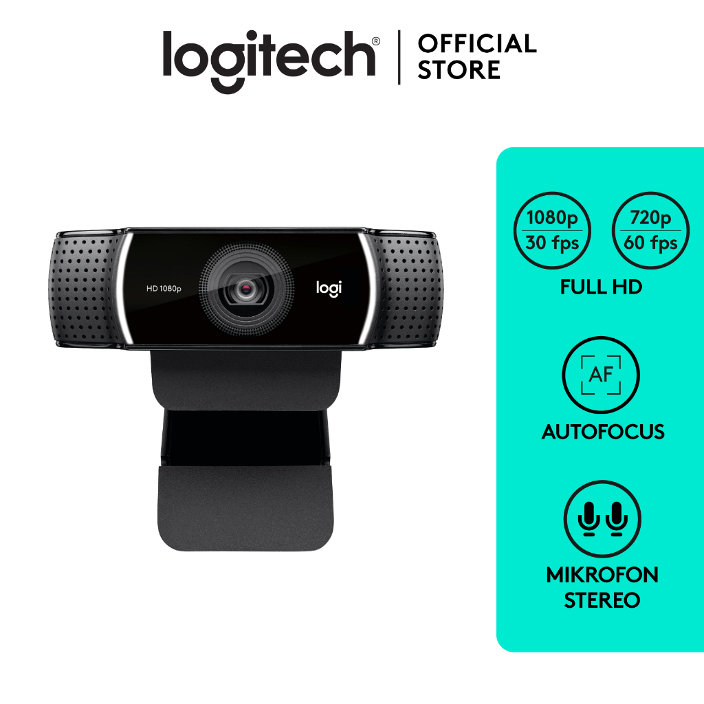 Jual Logitech C922 Webcam Pro Streaming Full HD 1080p dengan Autofocus ...