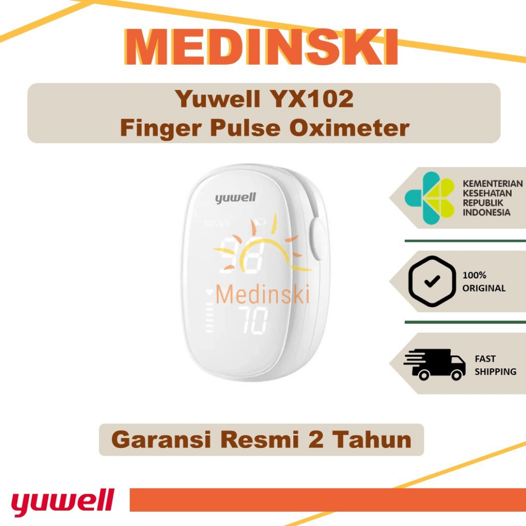 Jual Oximeter Yuwell YX102 Finger Pulse Alat Cek Saturasi Oksigen ...