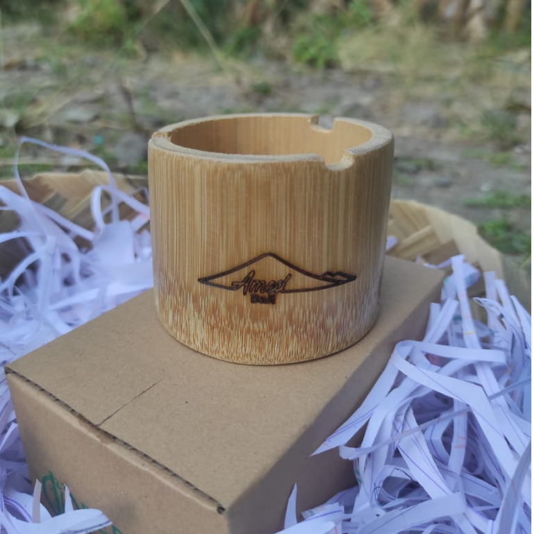 Jual Asbak Unik Antik Bambu Asli Murah Berkualitas Custom Logo Grafir ...