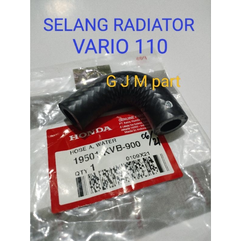 Jual HOSE A WATER KVB SELANG RADIATOR DI PIPA RADIATOR HONDA VARIO 110 ...