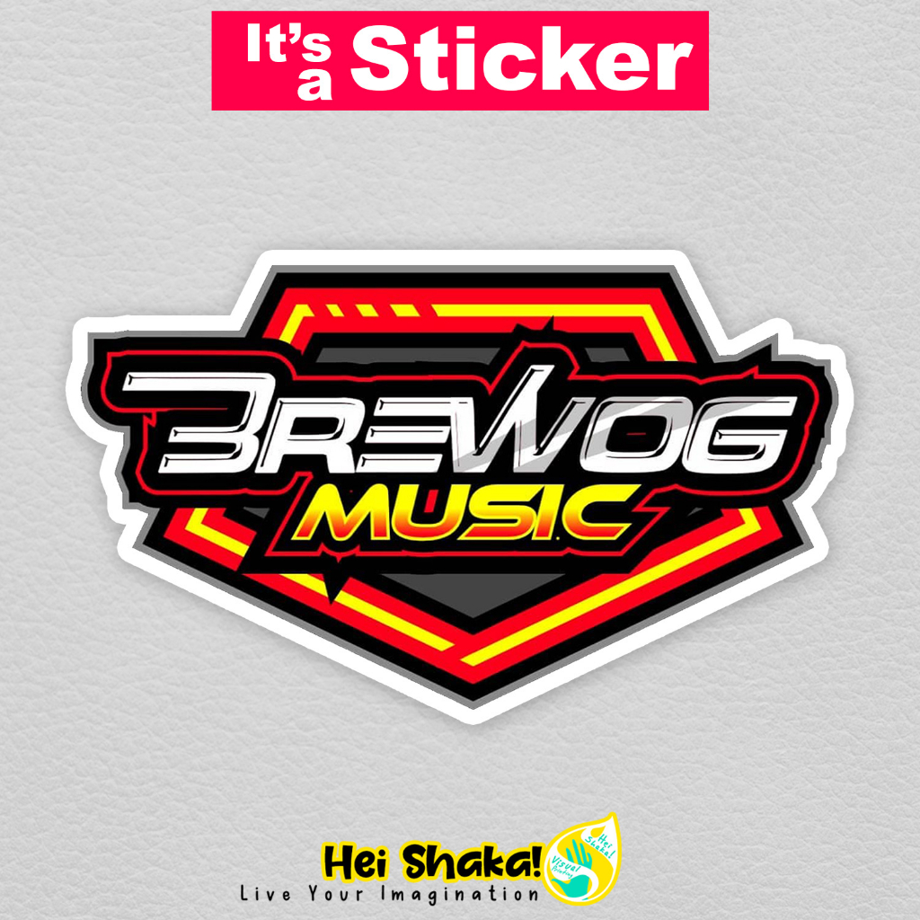 Jual Stiker Brewog Music Sticker Vinyl Anti Air | Shopee Indonesia