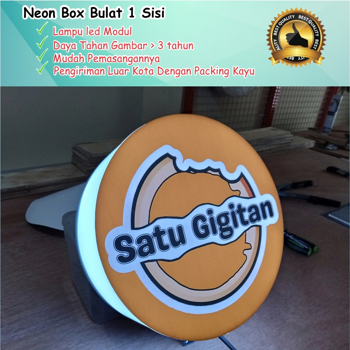 Jual Neon Box Bulat / Neonbox Bulat 2 Sisi | Shopee Indonesia