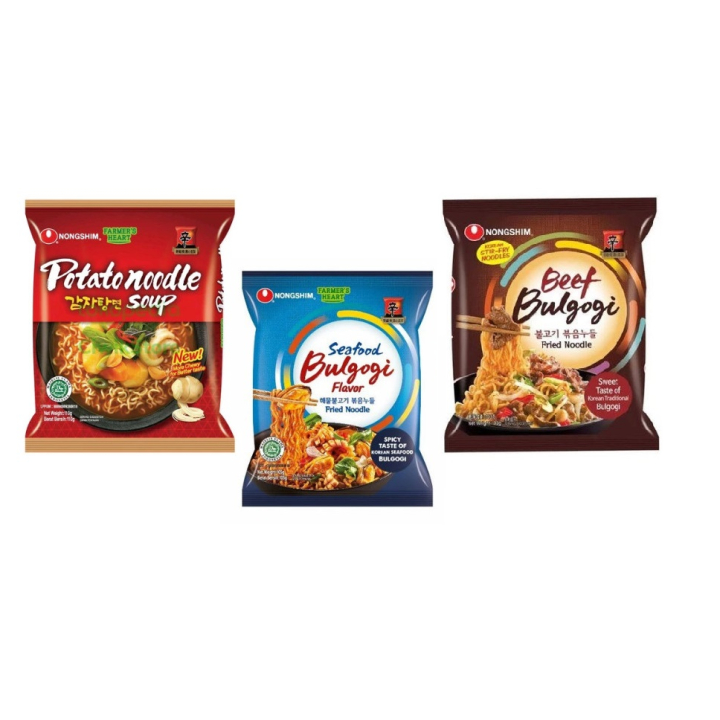 Jual Nongshim Shin Ramyun Beef Bulgogi / Seafood Bulgogi / Potato ...
