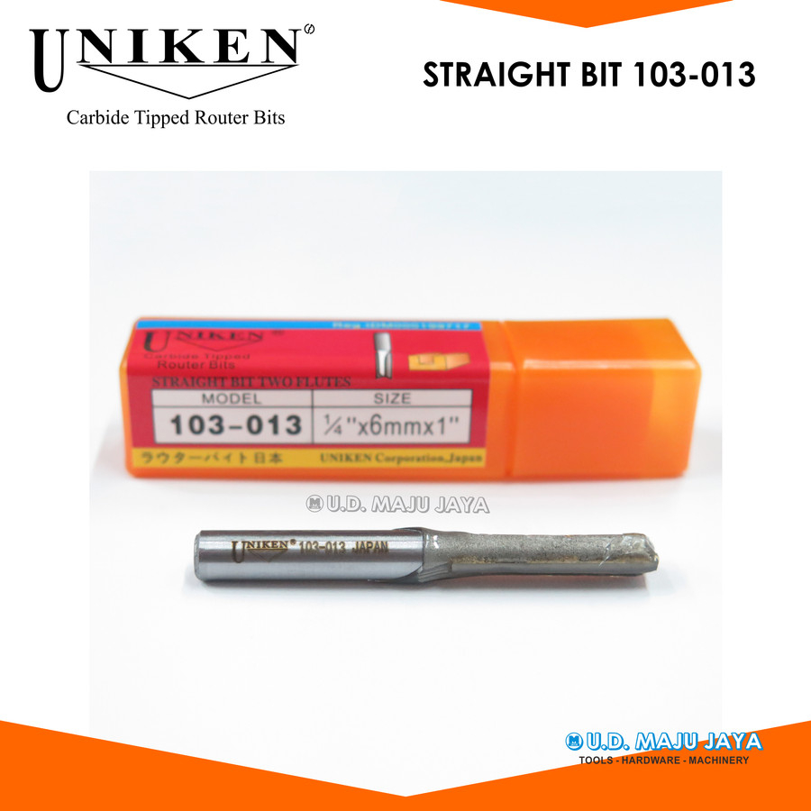 Jual Discount UNIKEN Router Bit 103-013 ( Mata Router Straight Bit 6mm ) Berkualitas | Shopee ...
