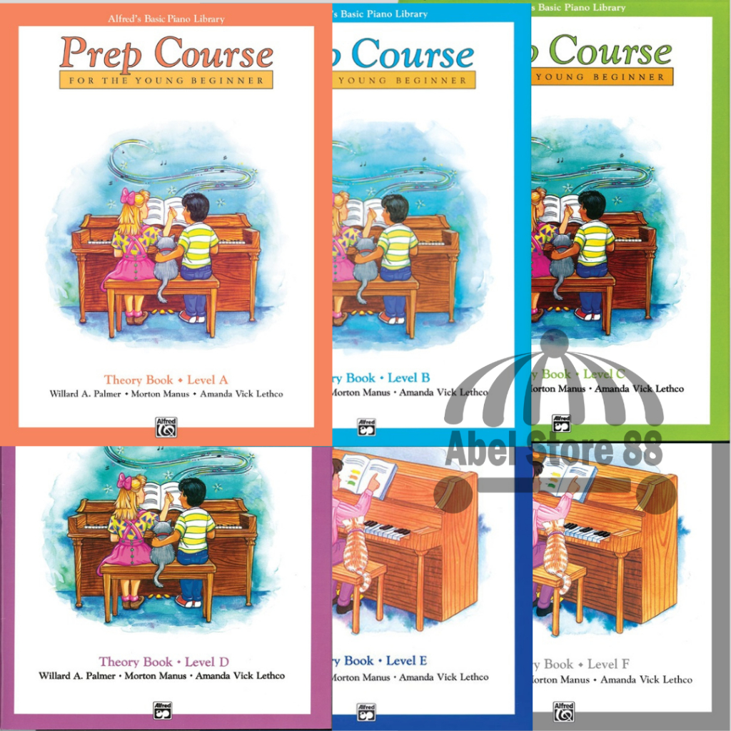 Jual Alfred Basic Piano Prep Course Theory Book A/B/C/D/E/F Buku Music ...
