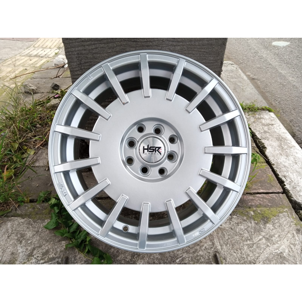 Jual VELG HSR RALLY R16X7 LUBANG BAUT 4X100 / 4X114,3 ET38 SILVER ...