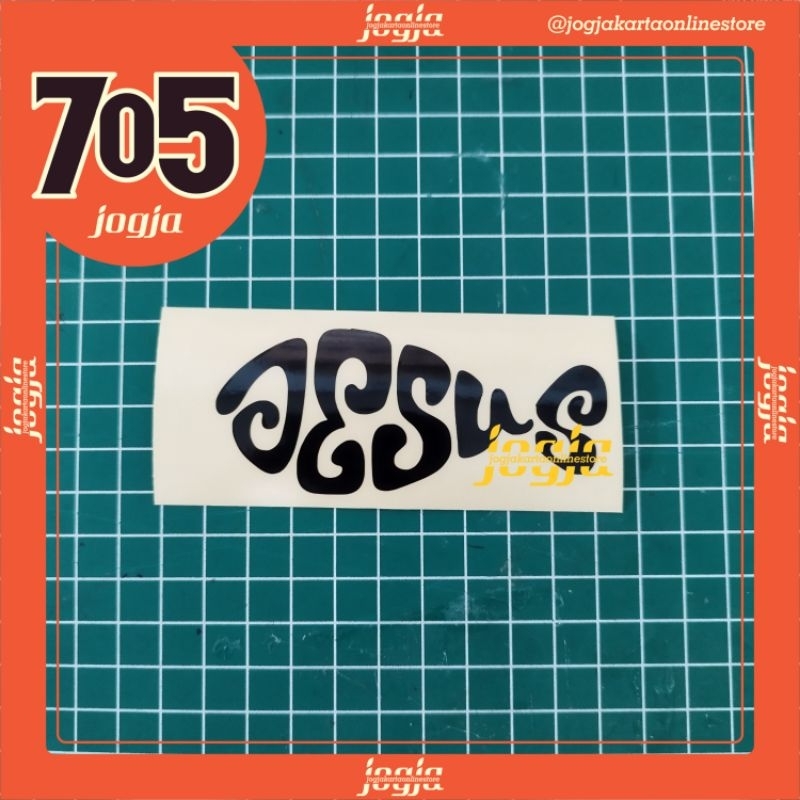 Jual Stiker Cutting Sticker Fishy Art Jesus Stiker Yesus Kristus Stiker ...
