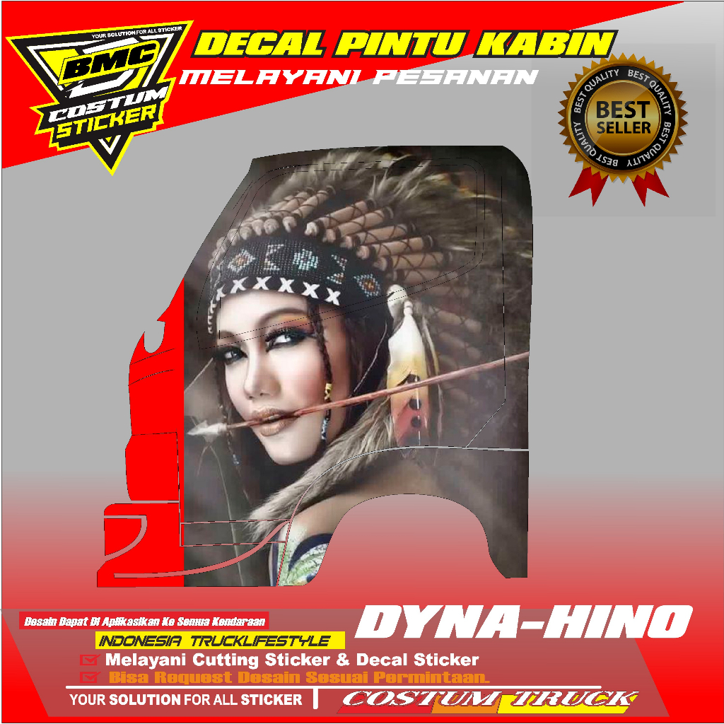 Jual STICKER DECAL PINTU KABIN TRUCK CANTER/ELF/DYNA.STIKER VARIASI ...