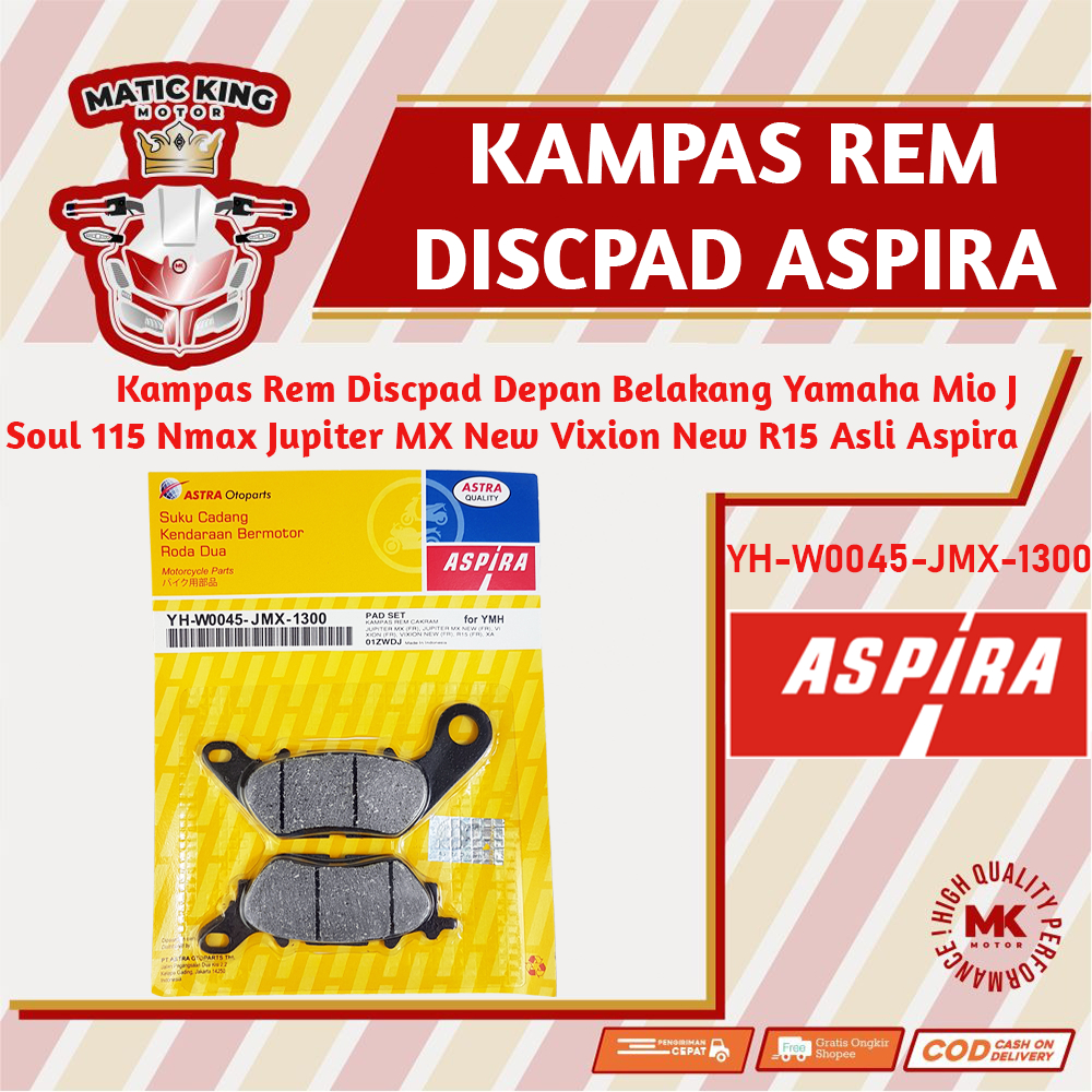 Jual Kampas rem dispad discpad depan belakang Yamaha Nmax Jupiter MX New Vixion New R15 Aspira ...