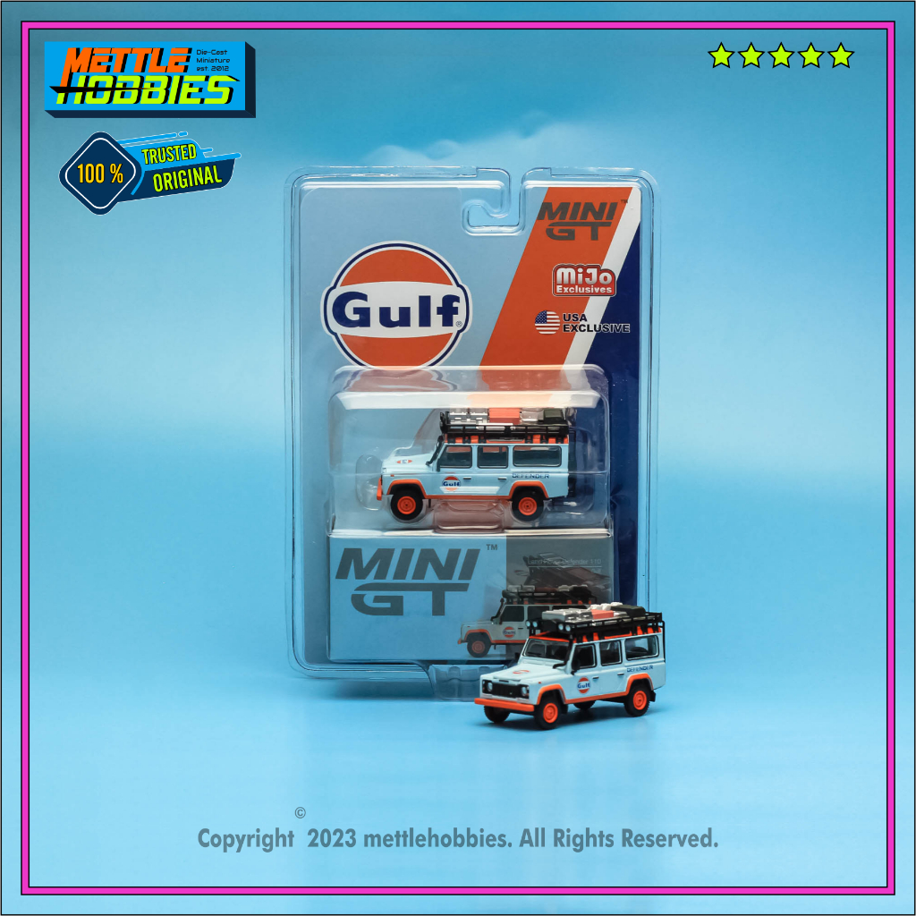 Jual Mini GT TSM Model Land Rover Defender 110 Gulf Oil Diecast ...