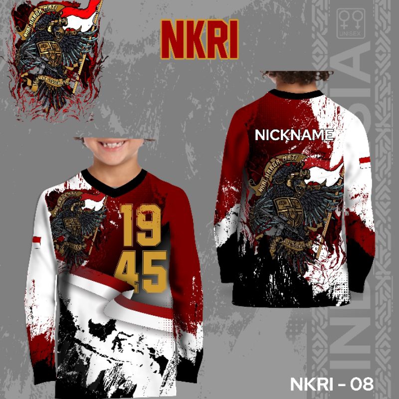 Jual Jersey NKRI harga mati anak baju nasionalis Indonesia anak ...